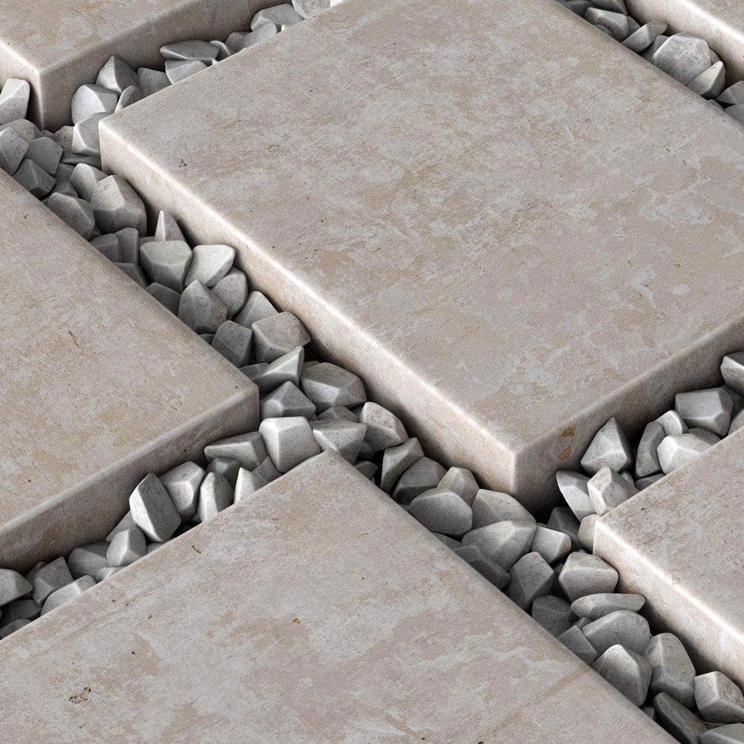 3D Paving Tile Pebble N12 - TurboSquid 1966229