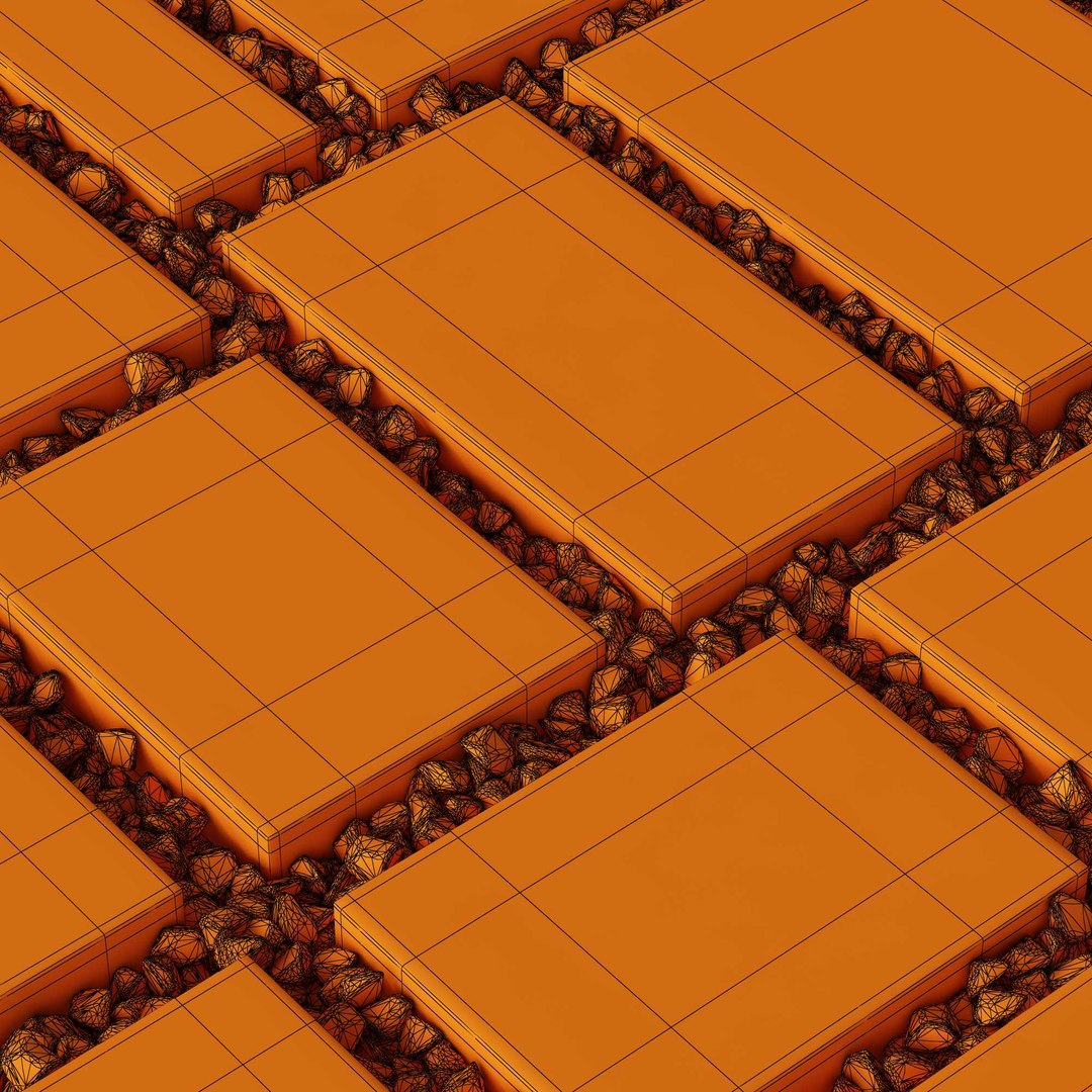 3D Paving Tile Pebble N12 - TurboSquid 1966229