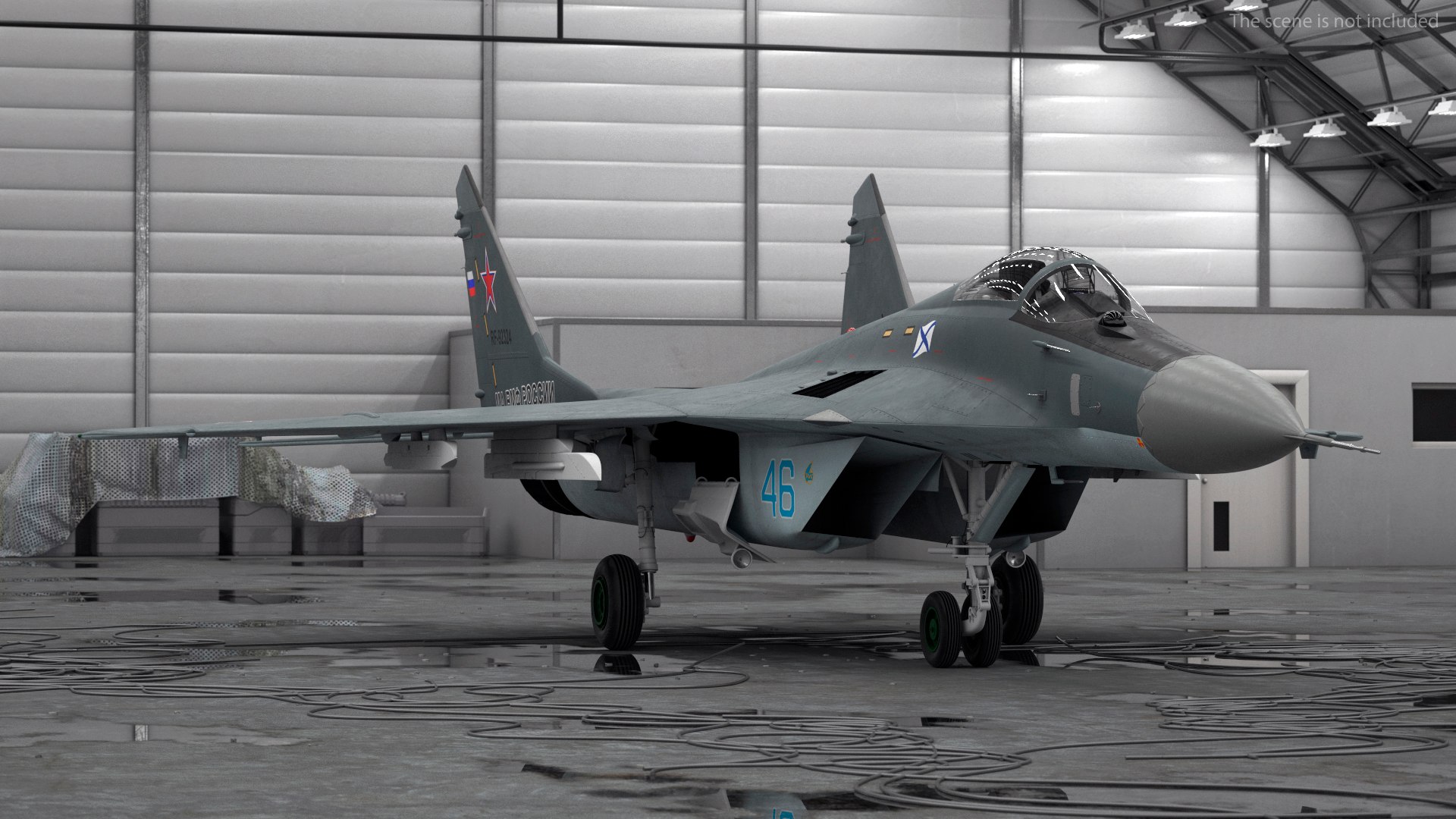 3D model MiG 29KR Multirole Fighter Aircraft Russian Navy - TurboSquid ...