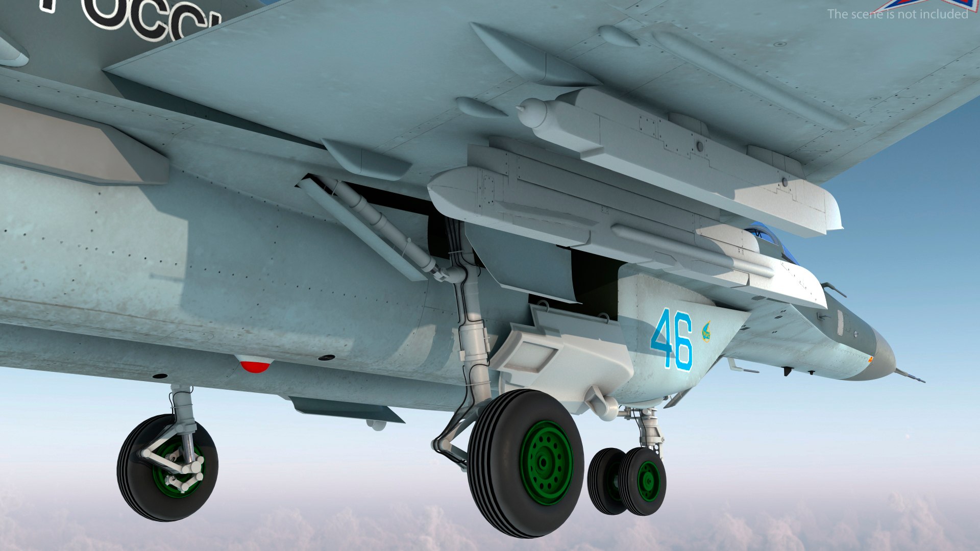 3D model MiG 29KR Multirole Fighter Aircraft Russian Navy - TurboSquid ...