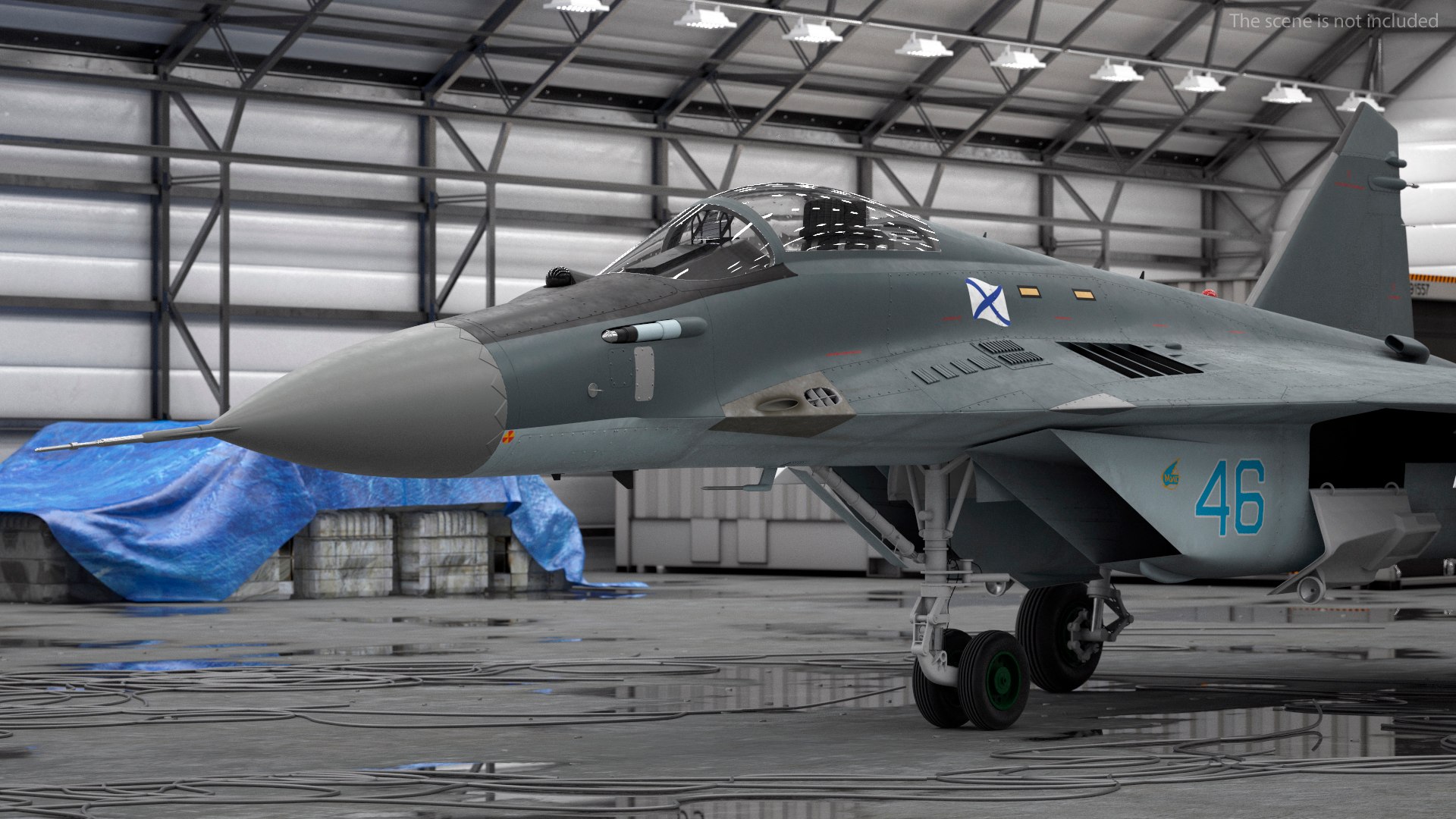 3D model MiG 29KR Multirole Fighter Aircraft Russian Navy - TurboSquid ...