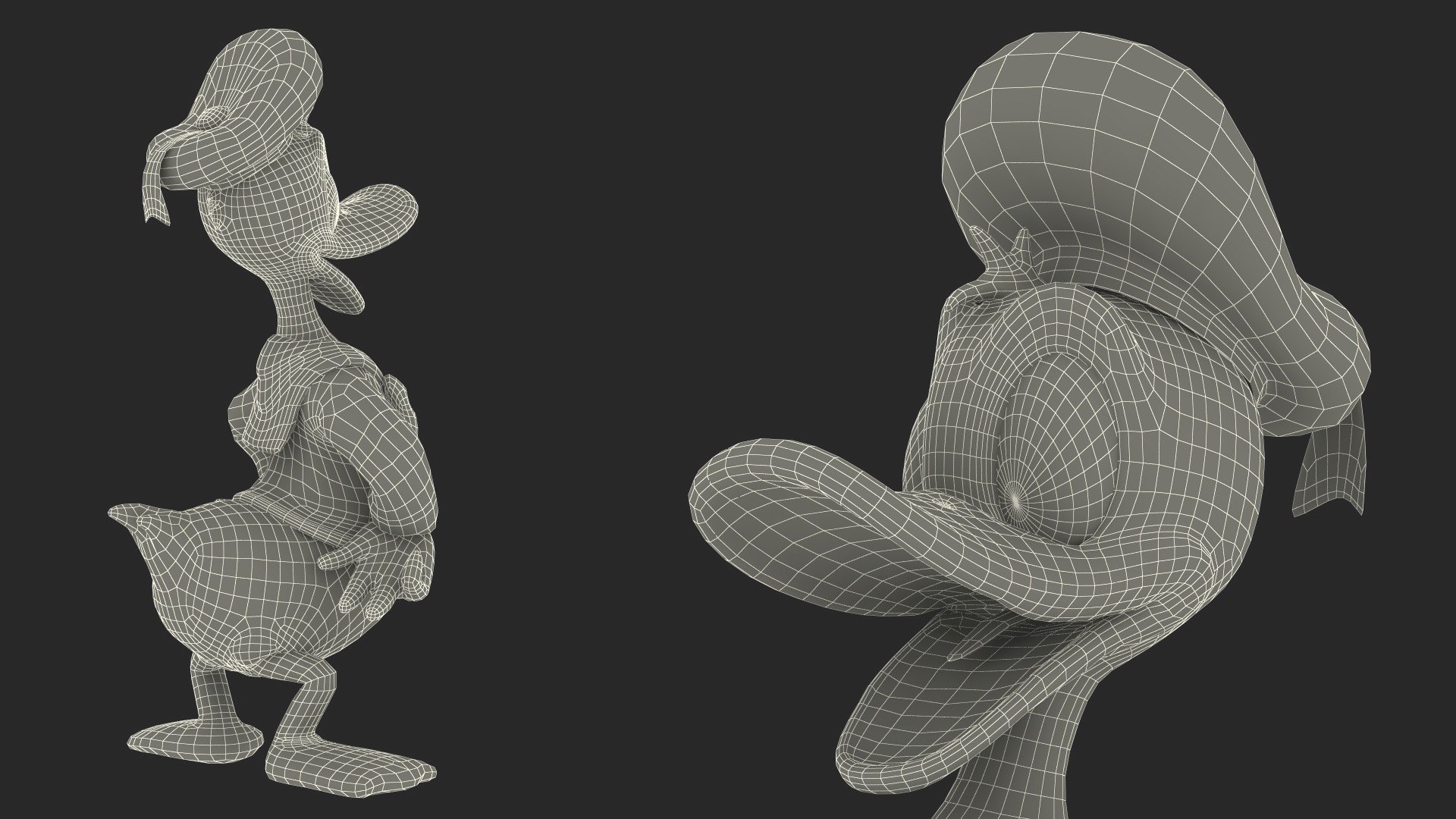 3D Standing Donald Duck Character - TurboSquid 2107340