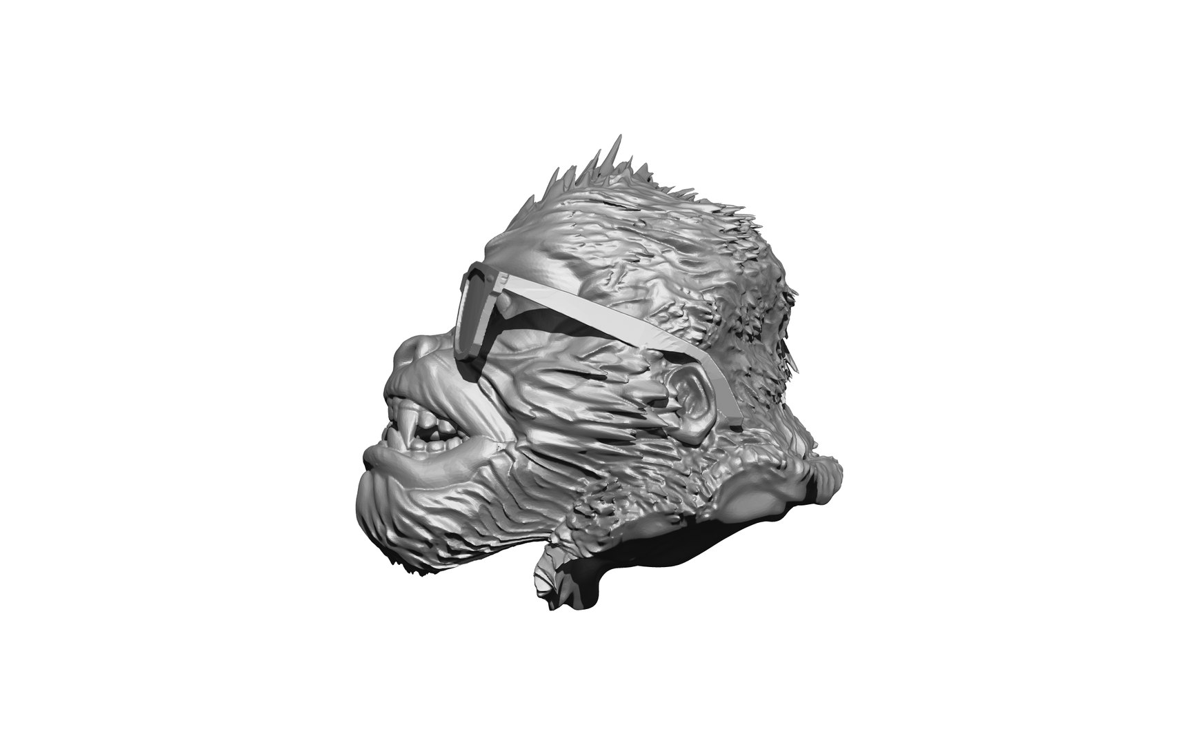 3D Monkey Evil Glasses - TurboSquid 2151817