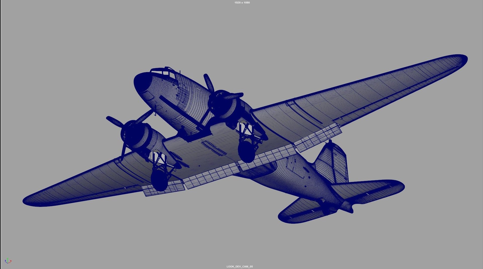 3d model douglas c-47 skytrain world s