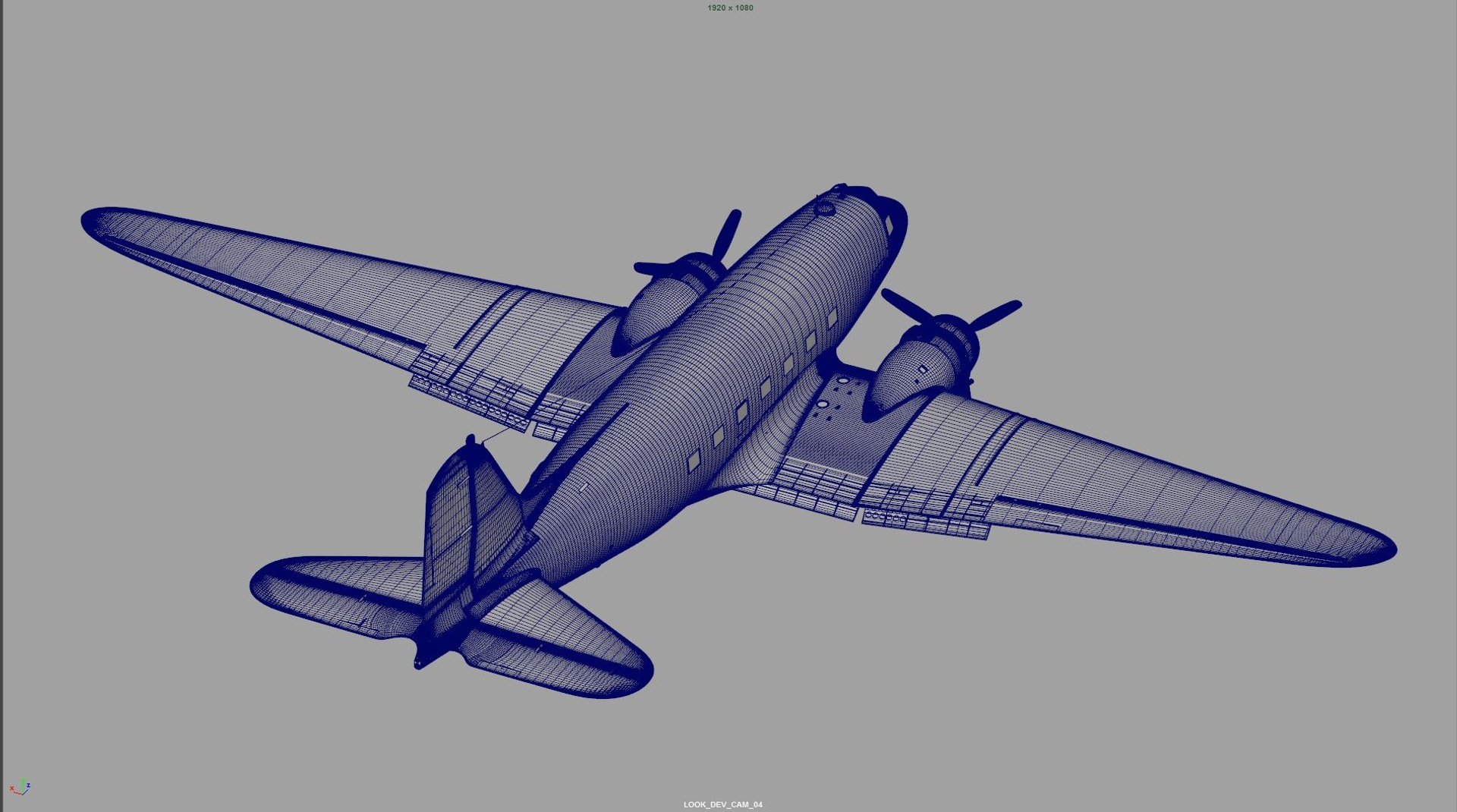 3d model douglas c-47 skytrain world s