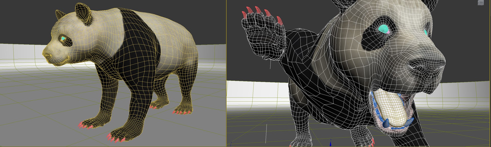 3d Model Panda Bear