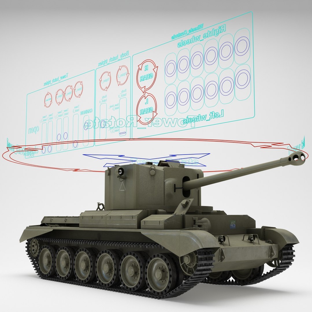 3d model cruiser tank mk viii