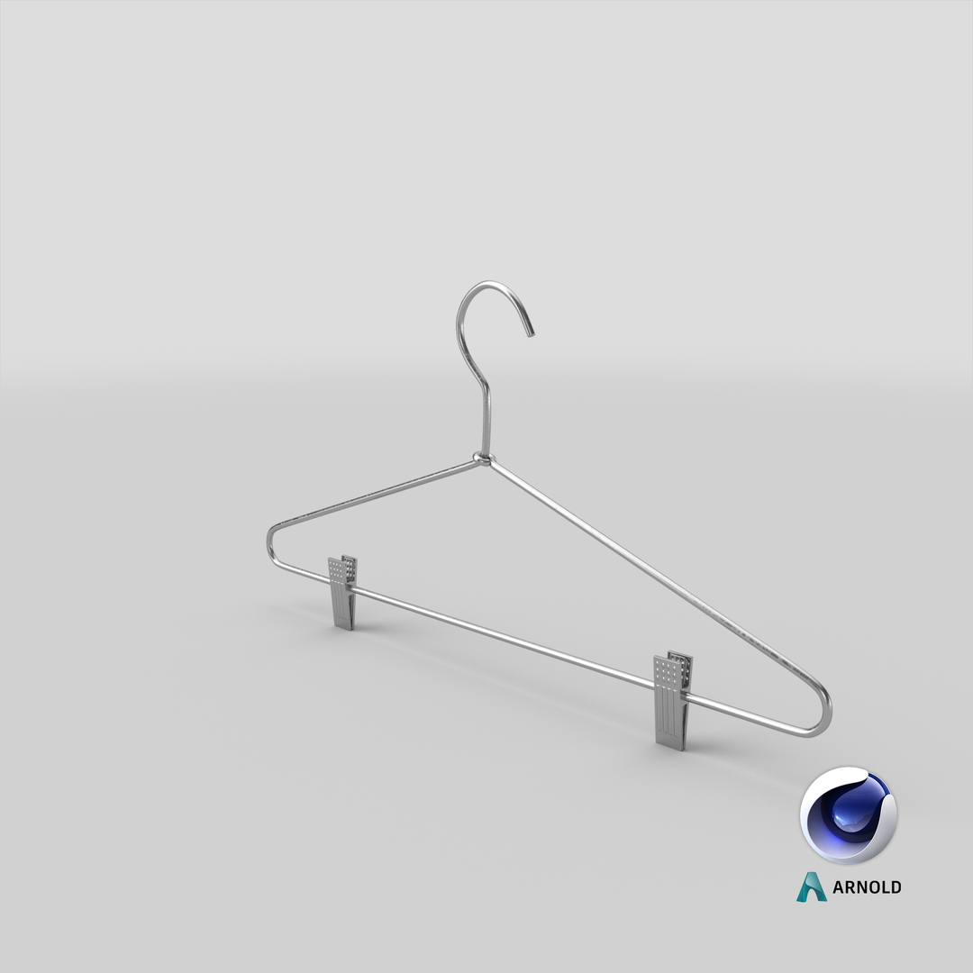 3D model Metal Clothes Hanger - TurboSquid 1717109