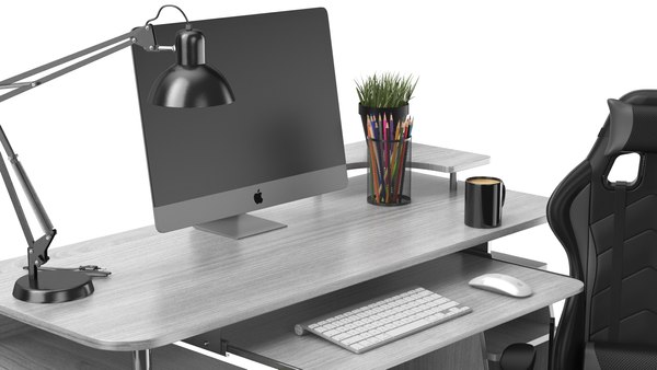 IMac Computer Desk 3D - TurboSquid 1834216