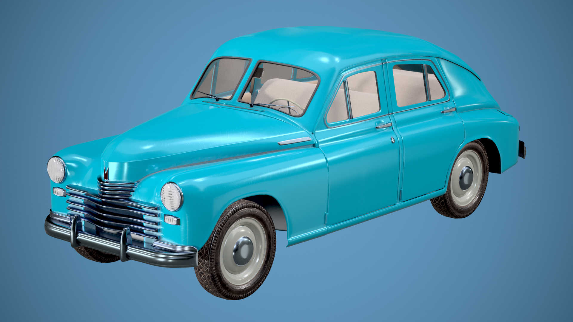 GAZ-M20 Pobeda 3D model - TurboSquid 1805266