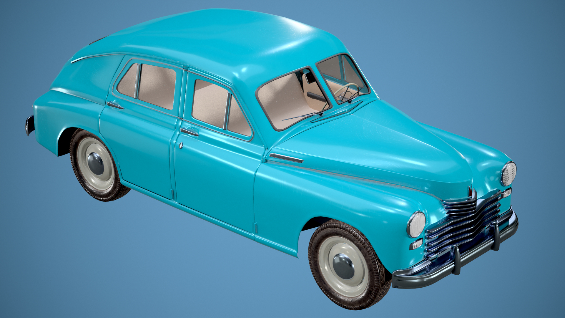 GAZ-M20 Pobeda 3D model - TurboSquid 1805266