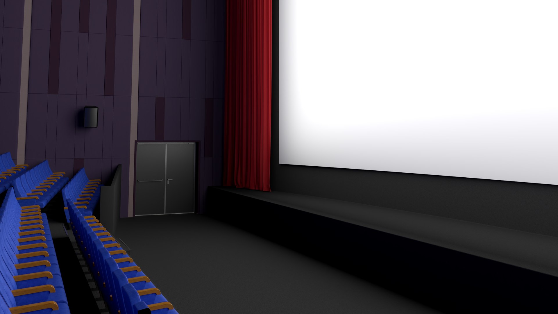 Movie Theater Hall 3D Model - TurboSquid 2240486