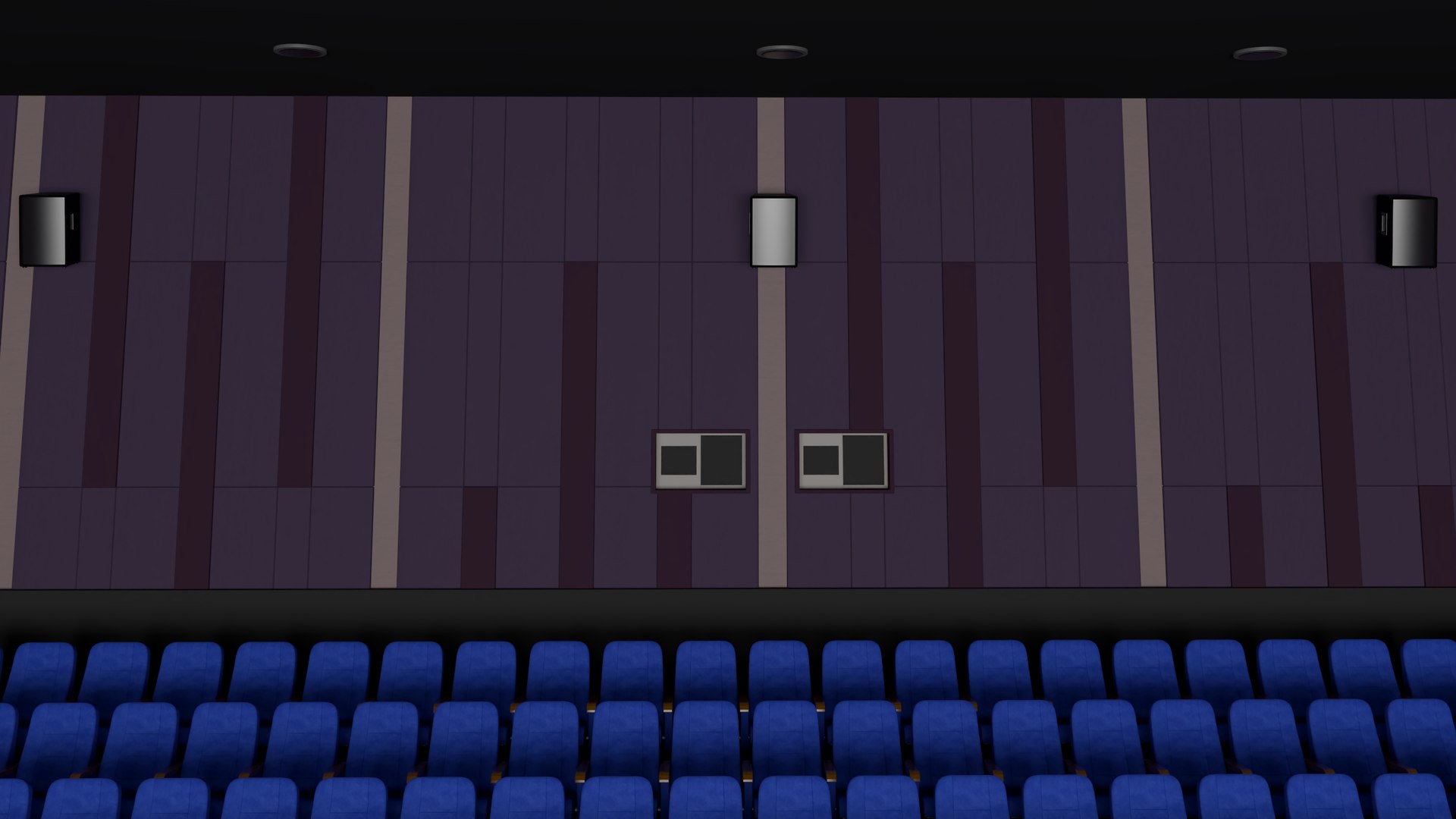 Movie Theater Hall 3D Model - TurboSquid 2240486