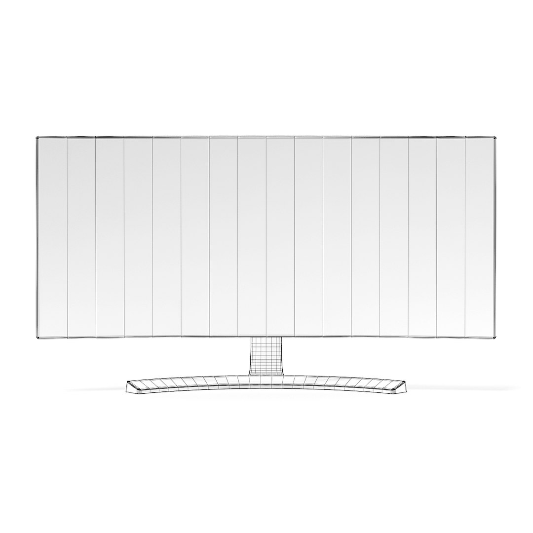 Wide Lg Curved Monitor 3D Model - TurboSquid 1165622