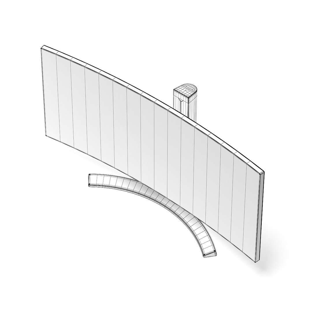 Wide Lg Curved Monitor 3D Model - TurboSquid 1165622