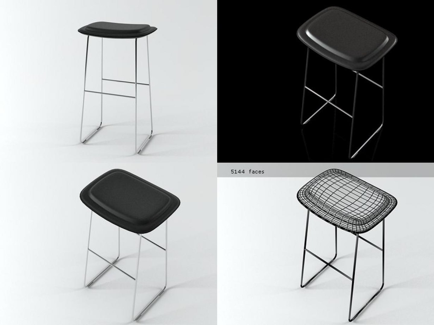 Hi Pad Stool 3D Model - TurboSquid 1185362