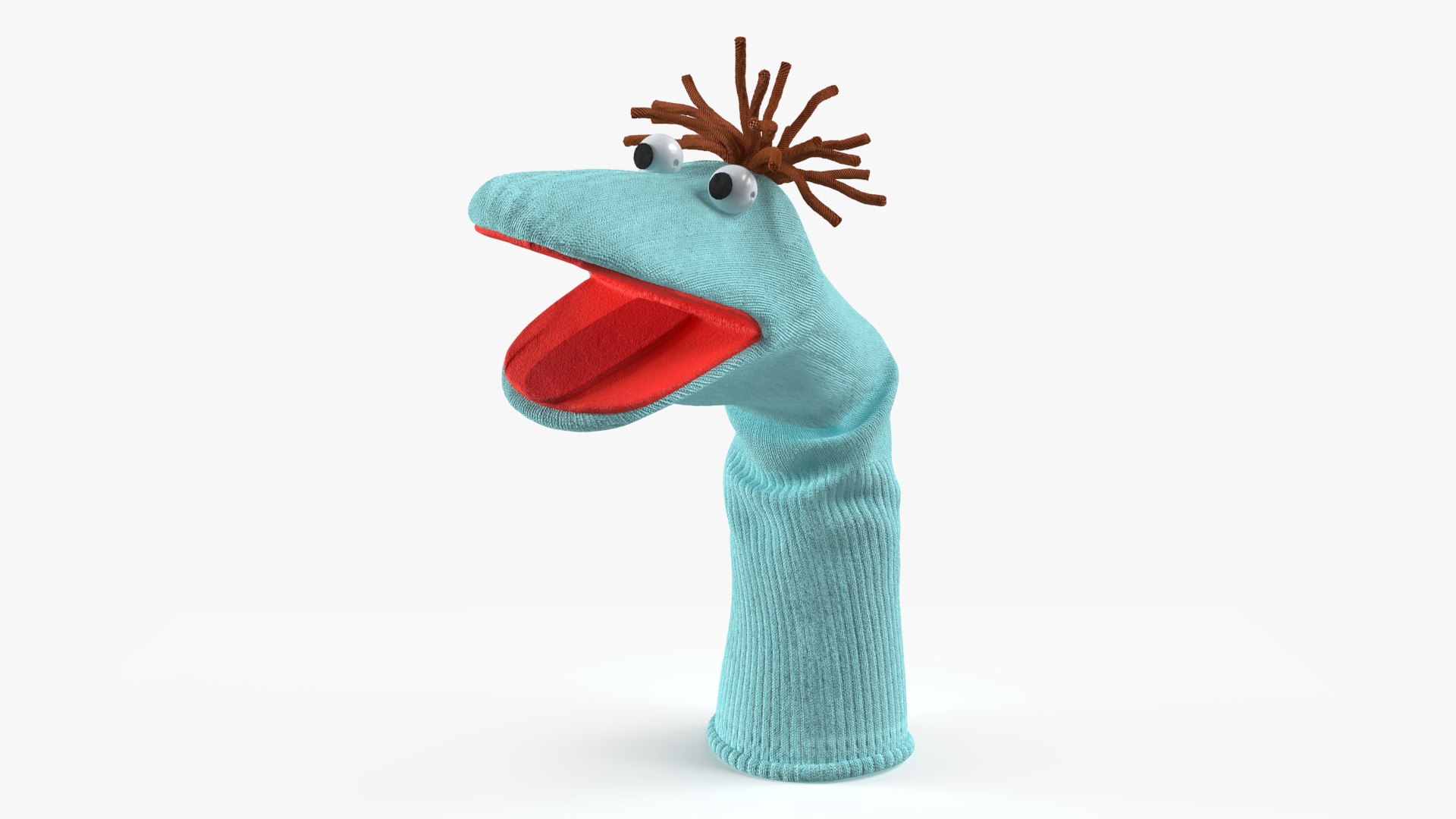 3D Character Hand Puppet Blue Boy Surprised Pose - TurboSquid 2265719