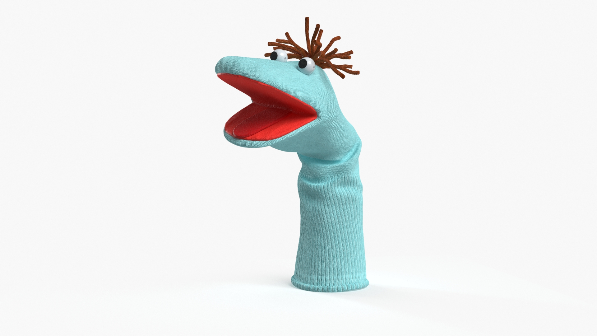 3D Character Hand Puppet Blue Boy Surprised Pose - TurboSquid 2265719