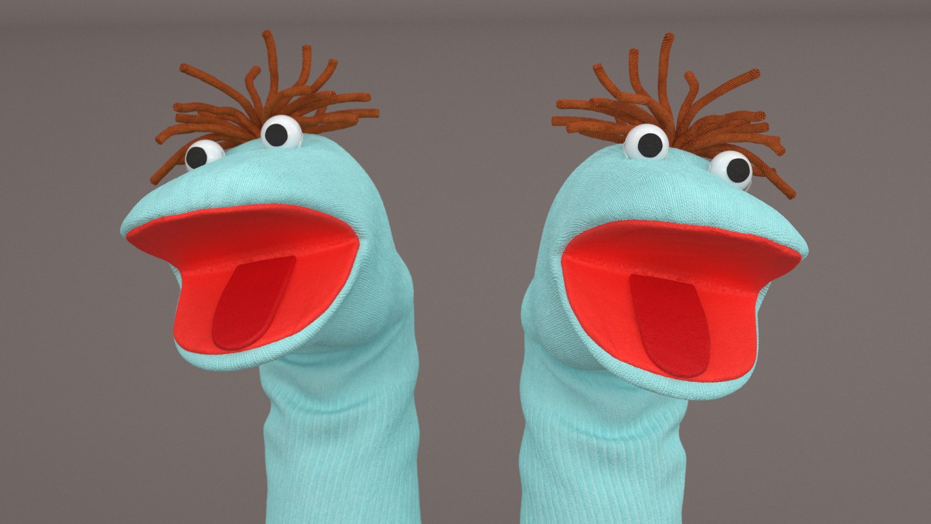 3D Character Hand Puppet Blue Boy Surprised Pose - TurboSquid 2265719