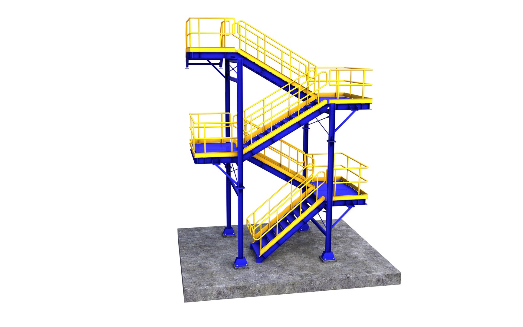 Industrial Stairs 3D Model - TurboSquid 1374903