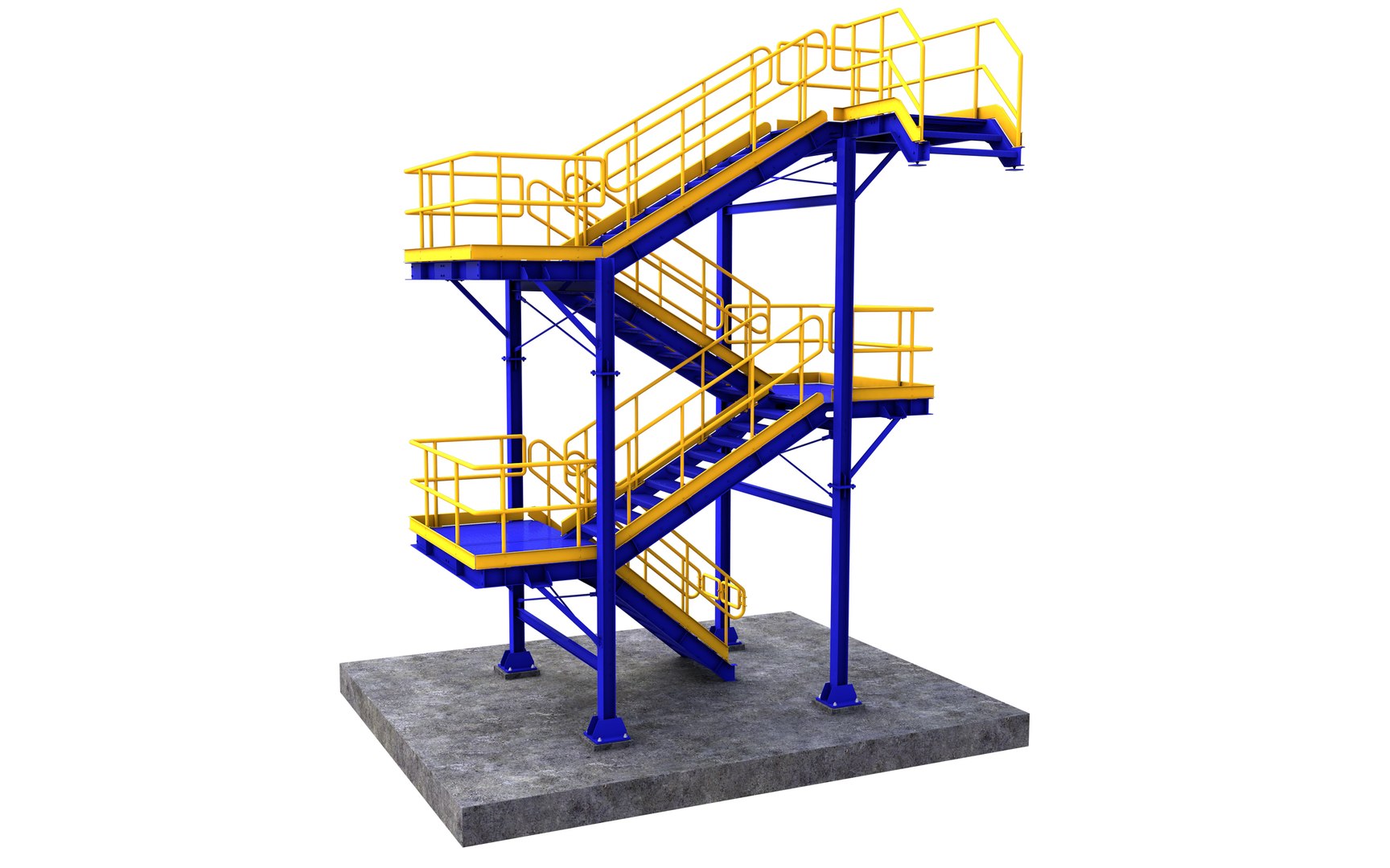 Industrial Stairs 3D Model - TurboSquid 1374903