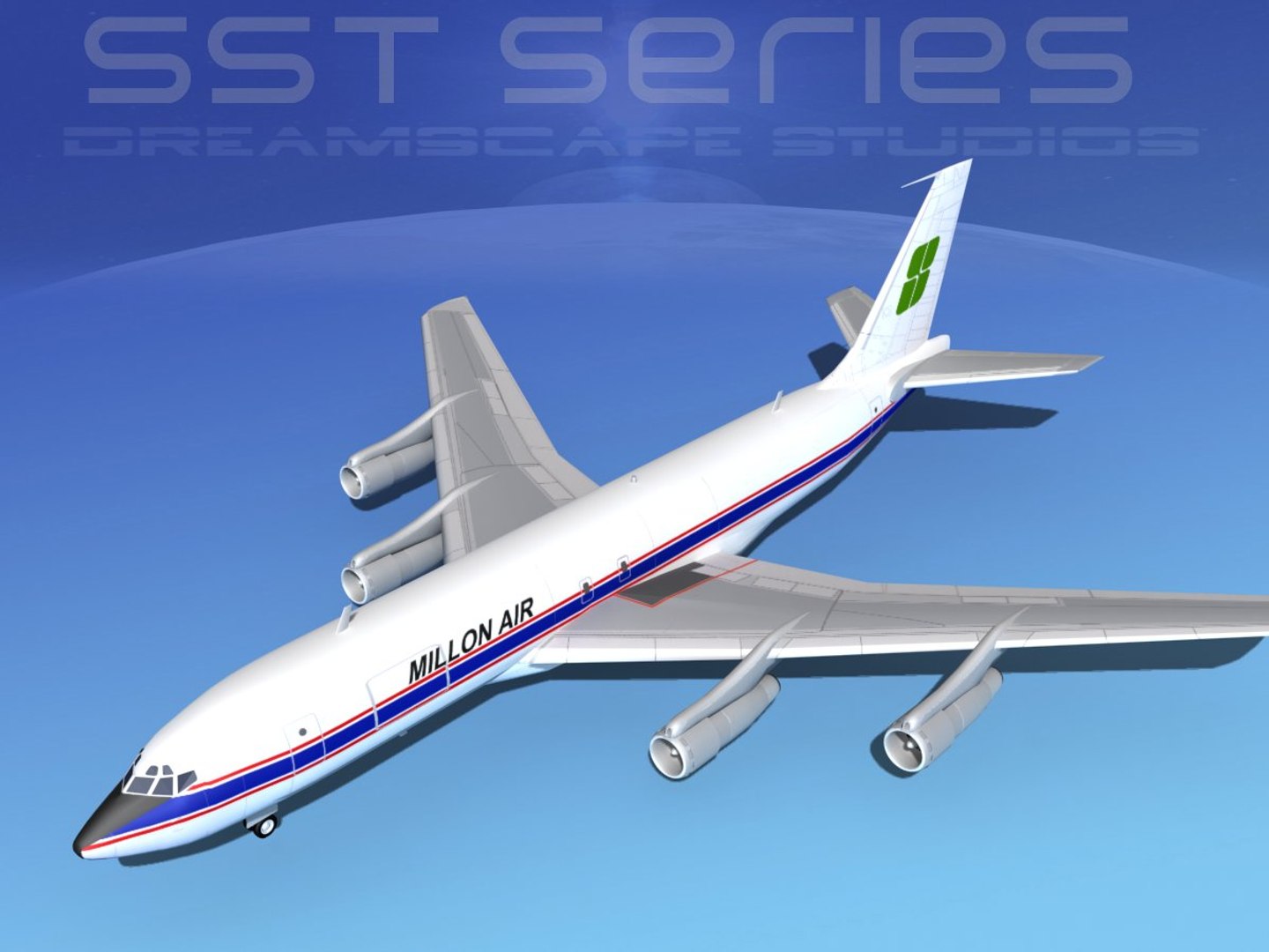 3d 707-320 Boeing 707
