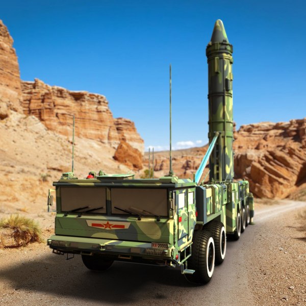 modèle 3D de df-21c Les missiles balistiques à moyenne portée dong feng 21 c - TurboSquid 1827110