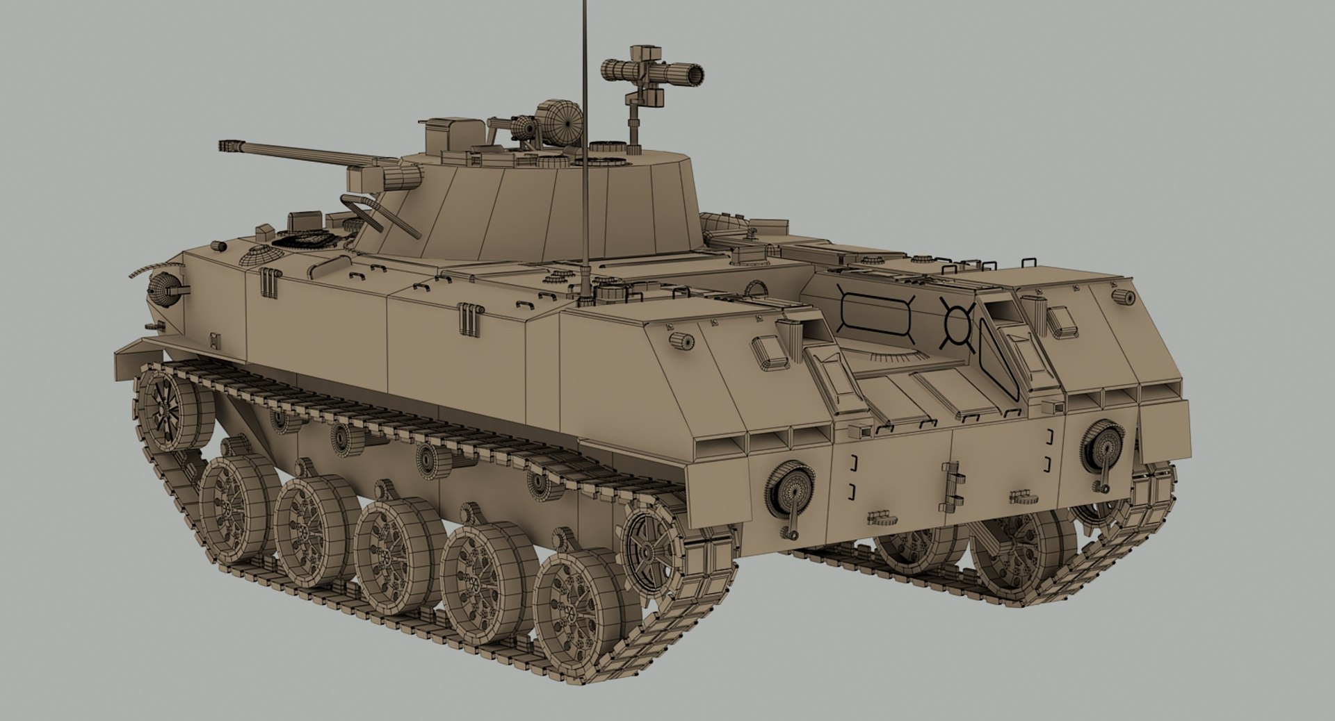 Russian Bmd 2 3d Model