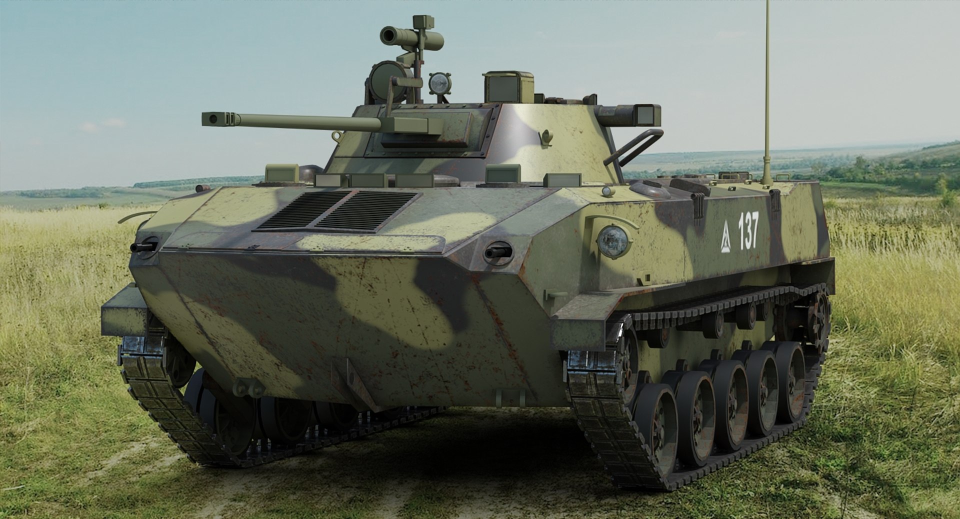Russian Bmd 2 3d Model