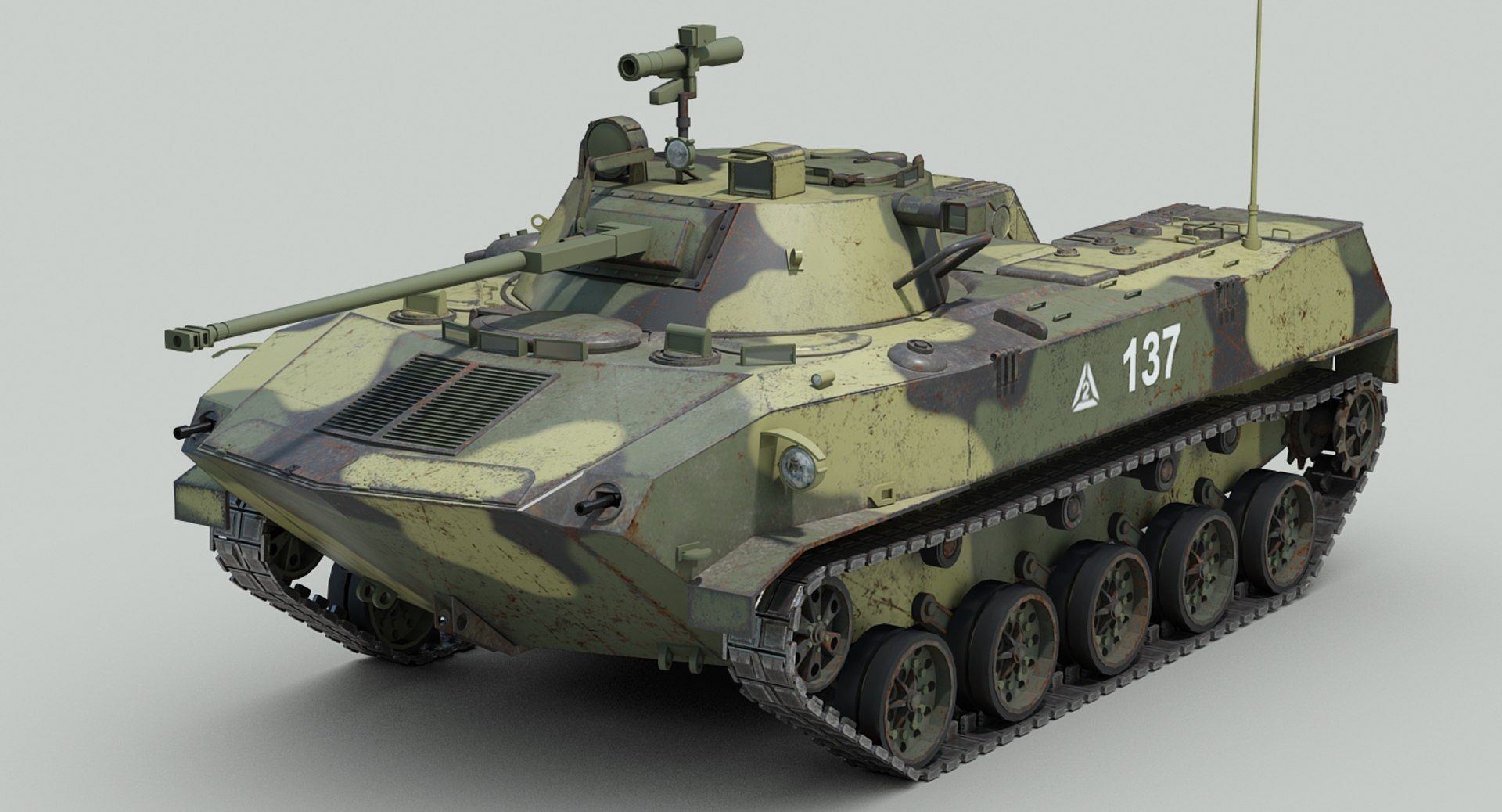 Russian Bmd 2 3d Model