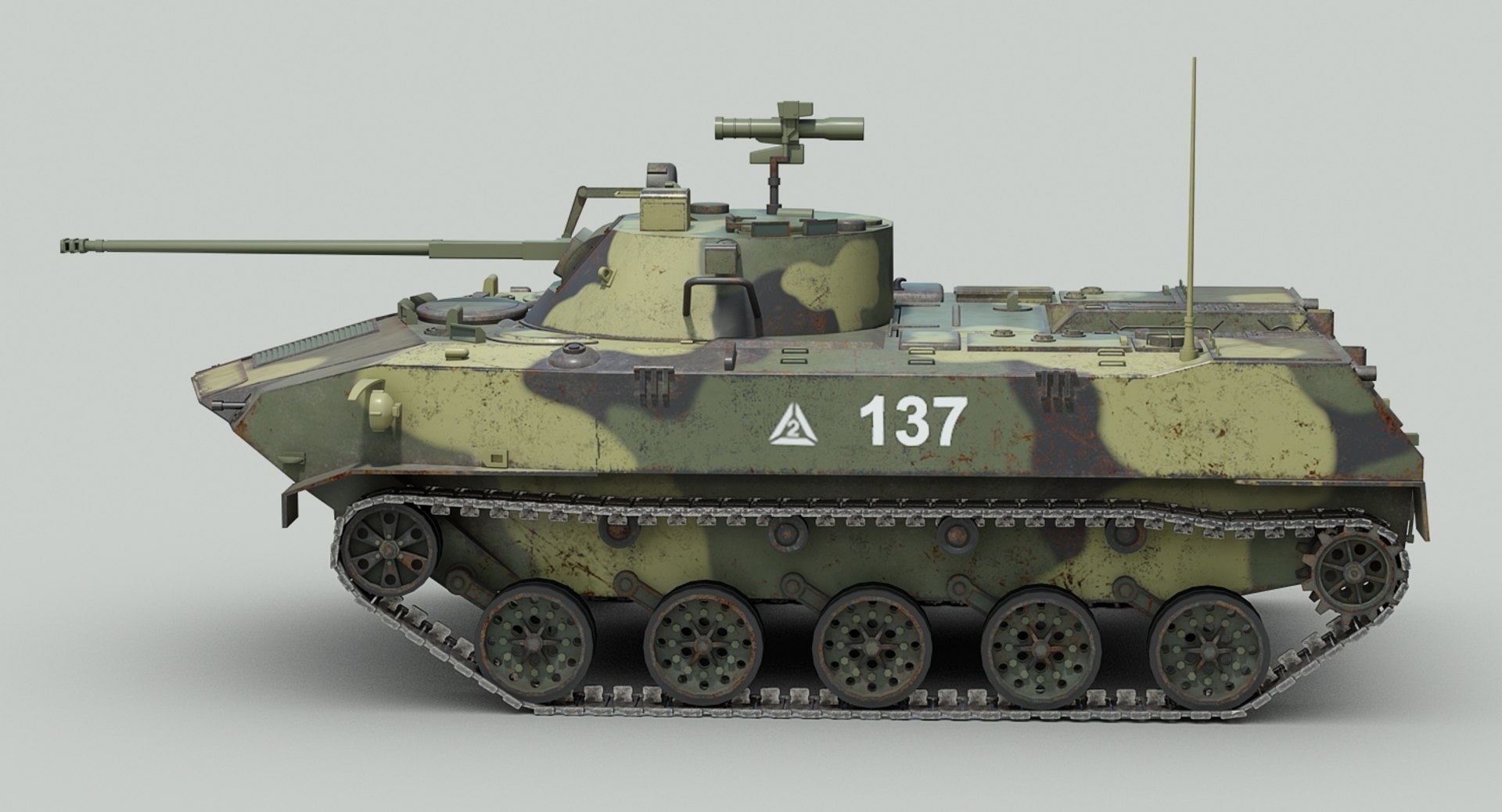 Russian Bmd 2 3d Model