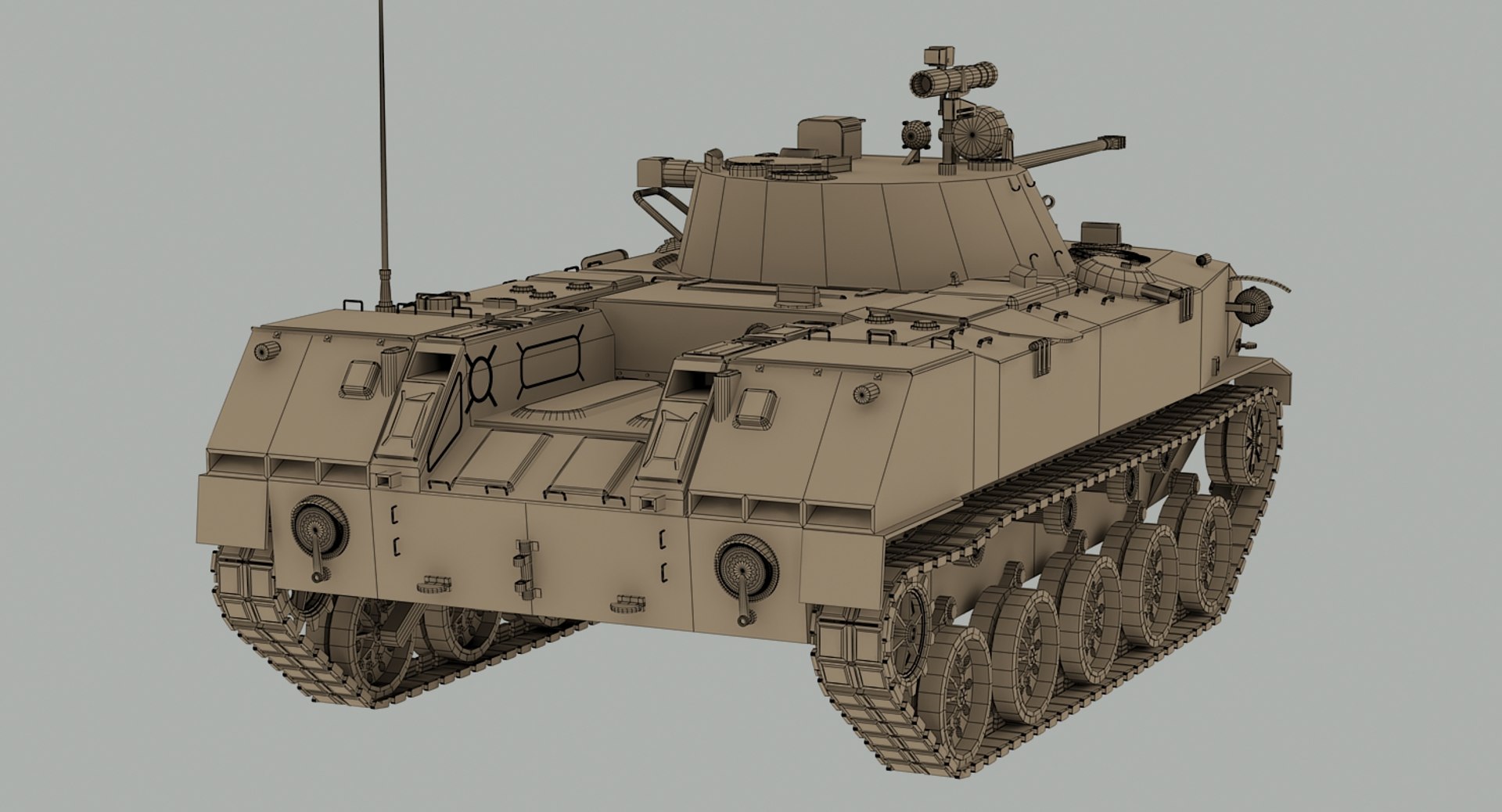 Russian Bmd 2 3d Model