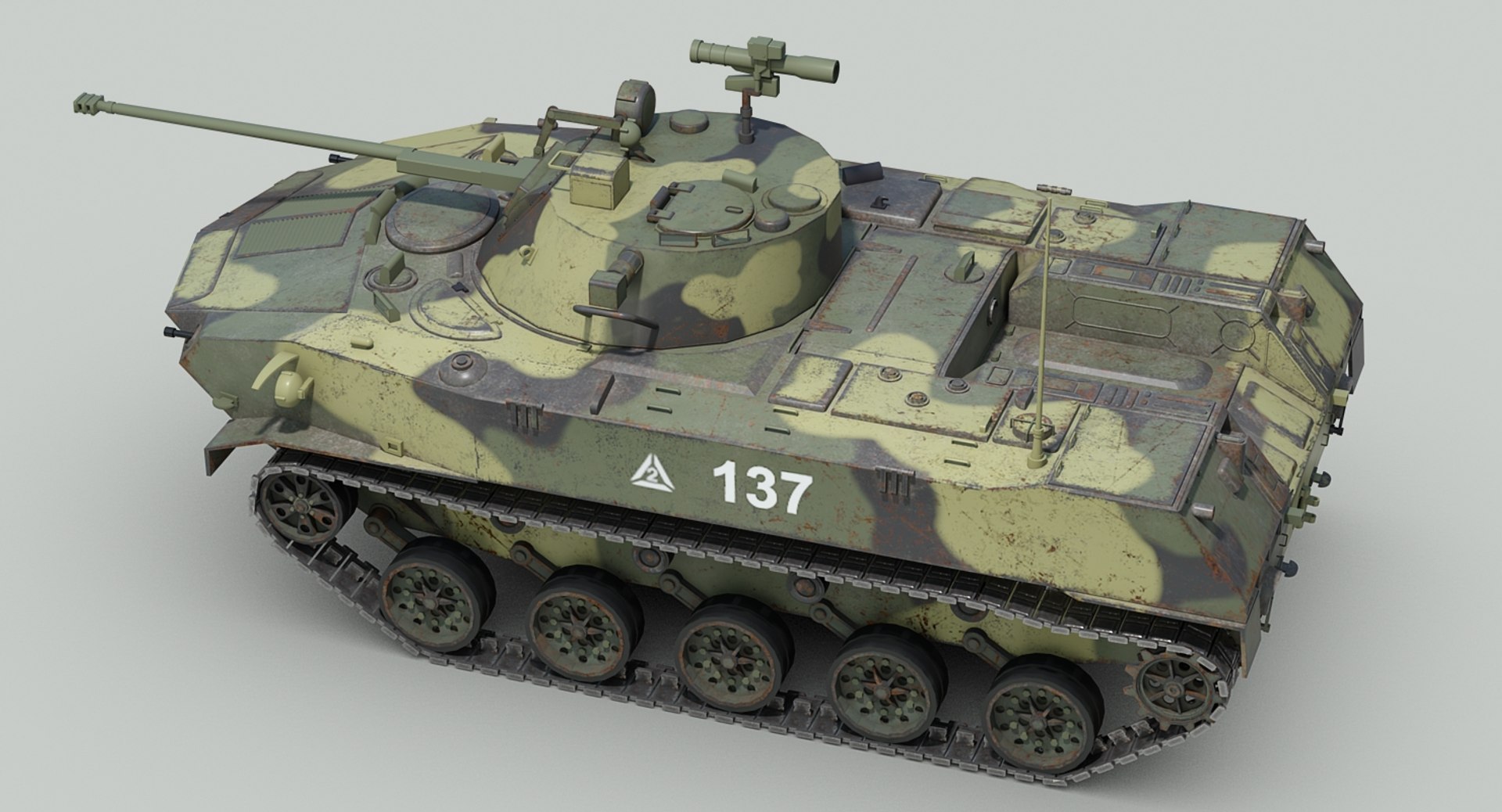 Russian Bmd 2 3d Model