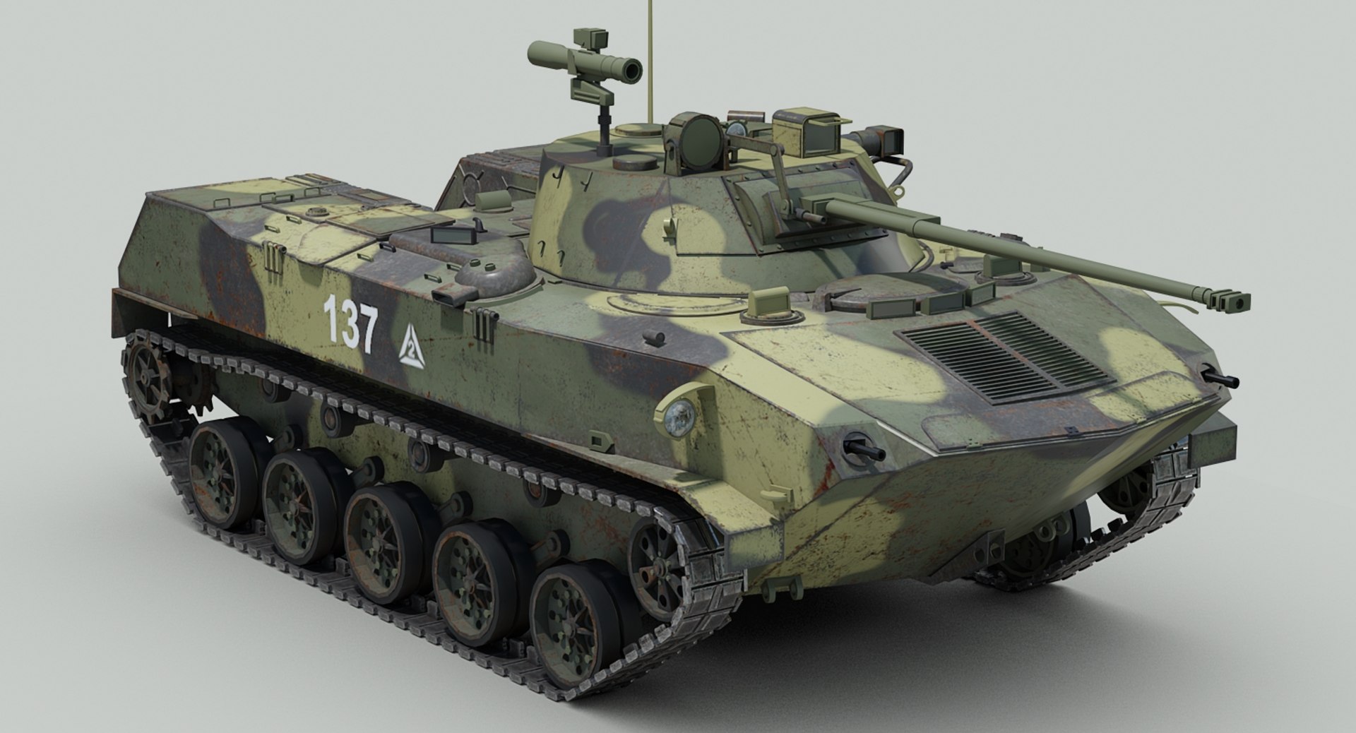 Russian Bmd 2 3d Model
