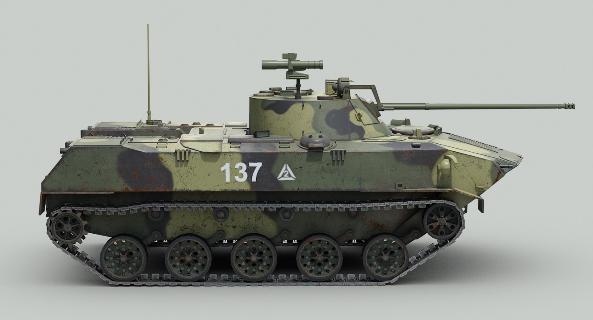 Russian Bmd 2 3d Model
