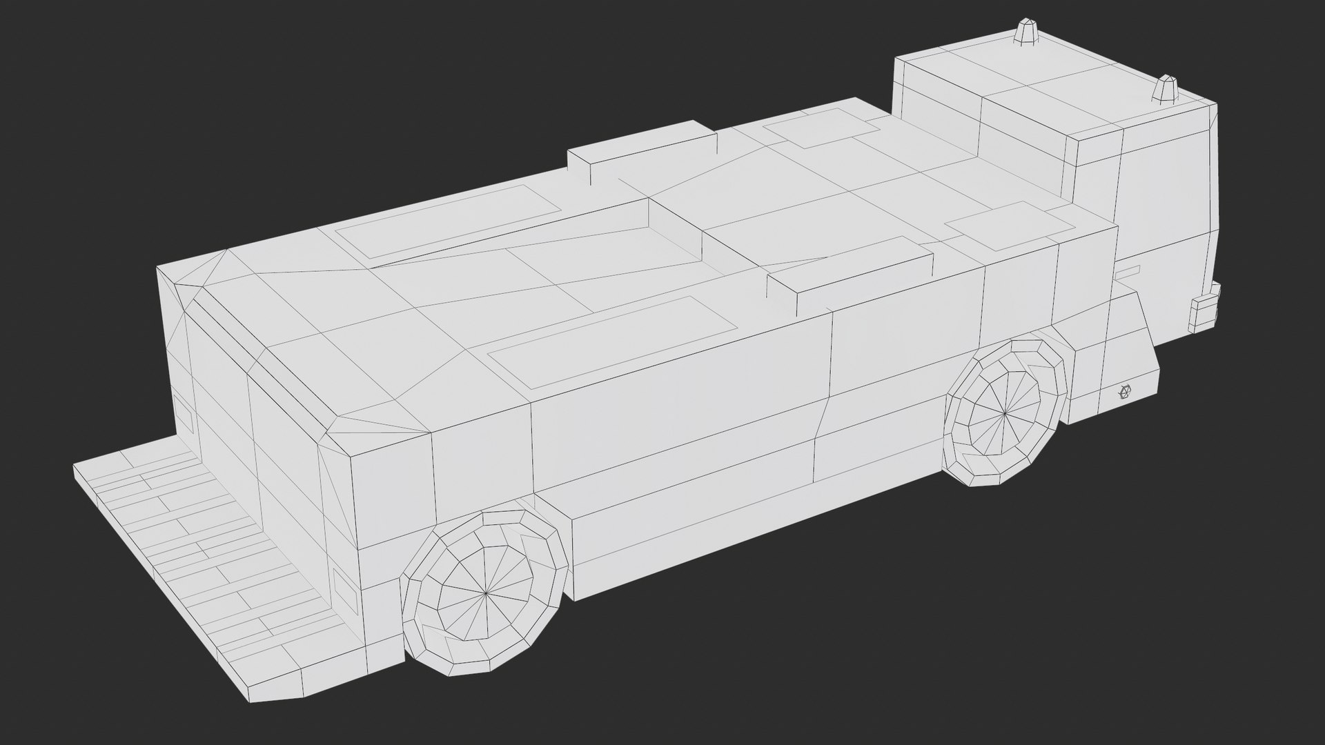 Cartoon Pushback Tractor 08 Lowpoly Airport Vehicle PBR 3D - TurboSquid 2152813