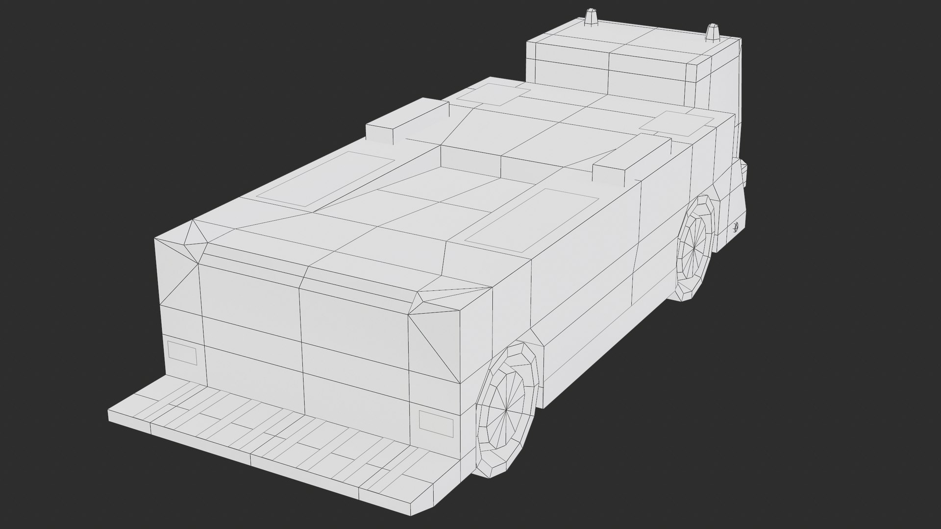 Cartoon Pushback Tractor 08 Lowpoly Airport Vehicle PBR 3D - TurboSquid 2152813