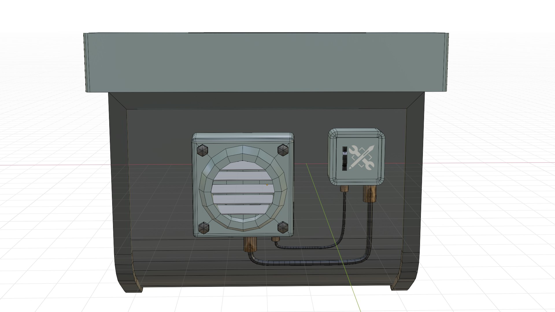 3D Air Conditioning Game Ready - Low Poly Model Low-poly 3D Model ...