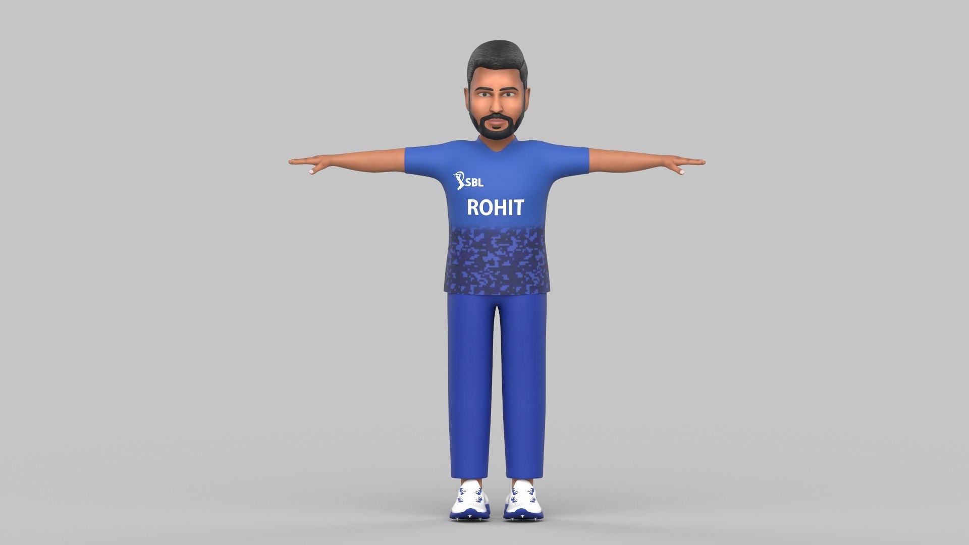 Rohit Sharma 3D Model - TurboSquid 2089368