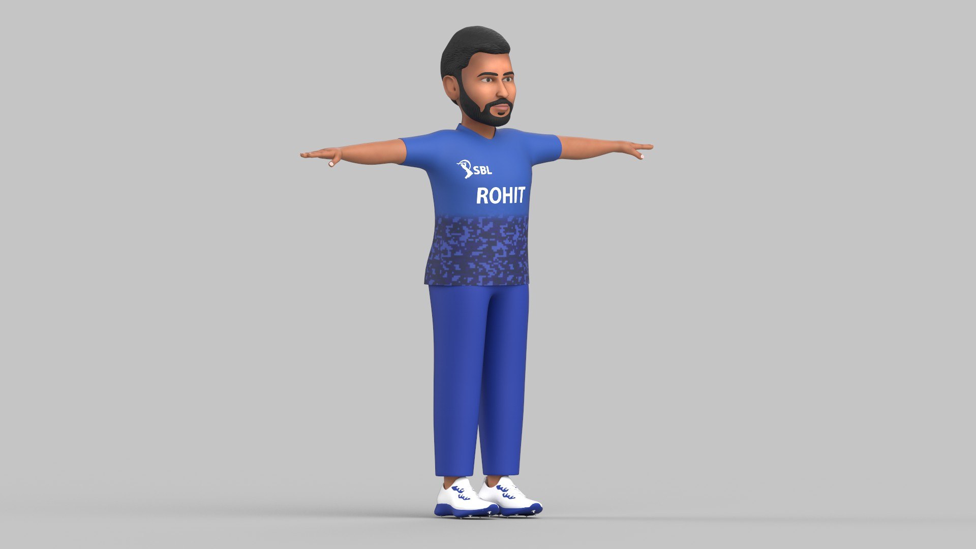 Rohit Sharma 3D Model - TurboSquid 2089368