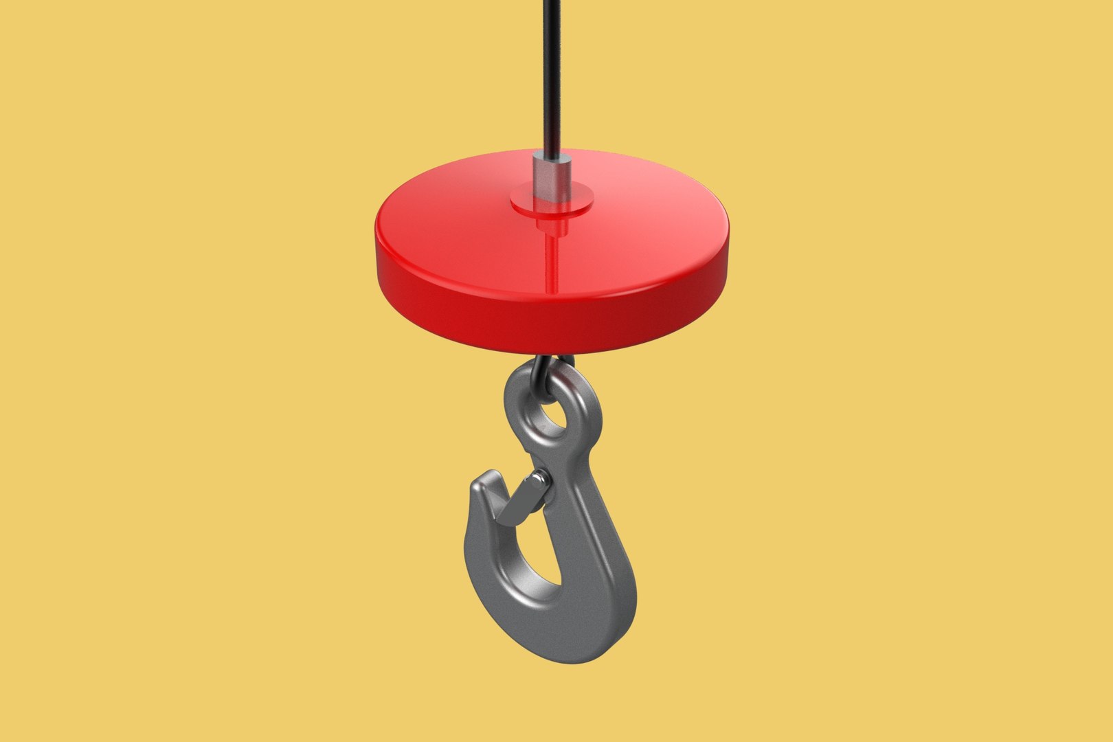 LIFTING CRANE EYE HOOK ELECTRIC HOIST WIRE ROPE SLING CABLE TON Model ...