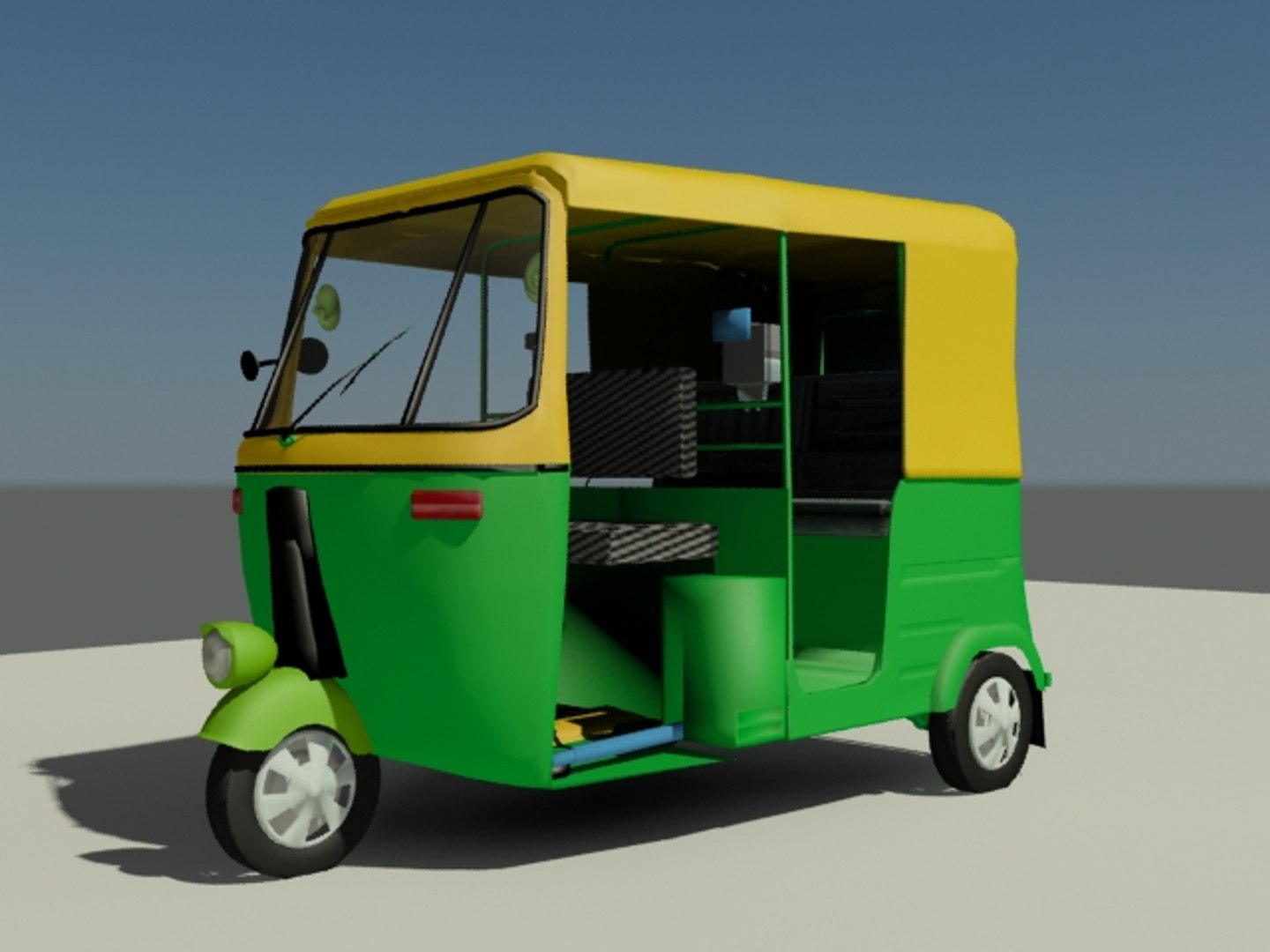 Car Auto Rickshaw 3d Model