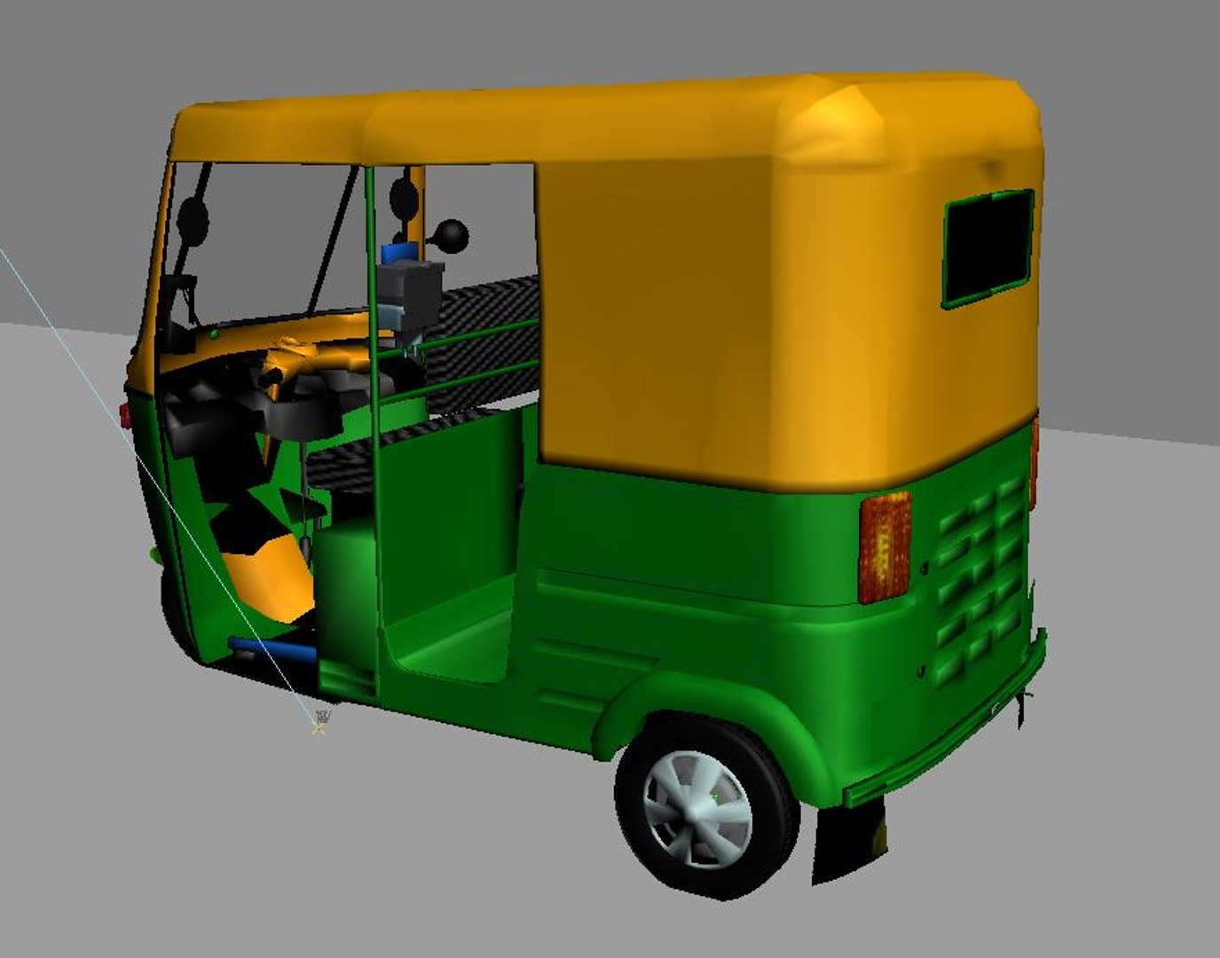 Car Auto Rickshaw 3d Model