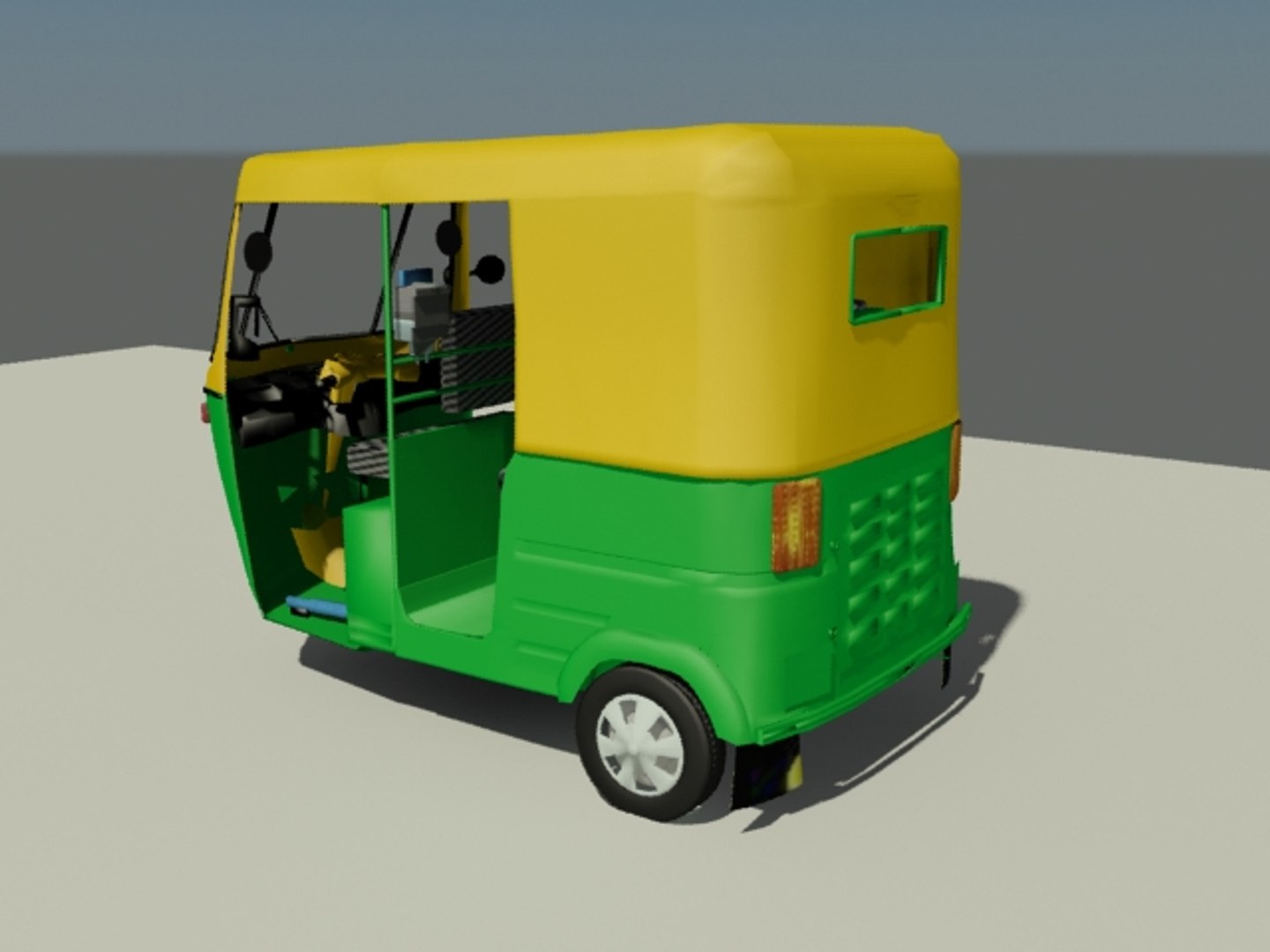 Car Auto Rickshaw 3d Model