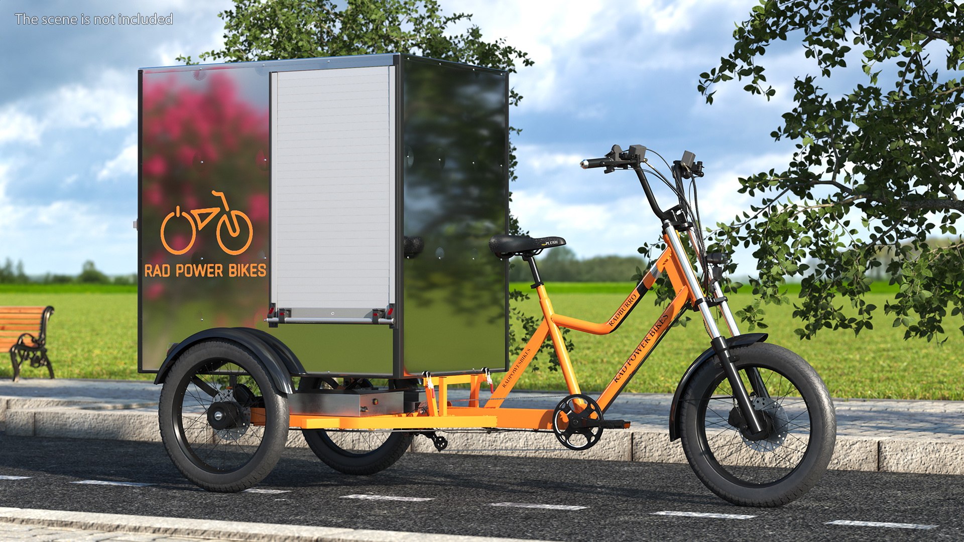 3D Rad Power Bike RadBurro with Cargo Box Rigged - TurboSquid 1925370