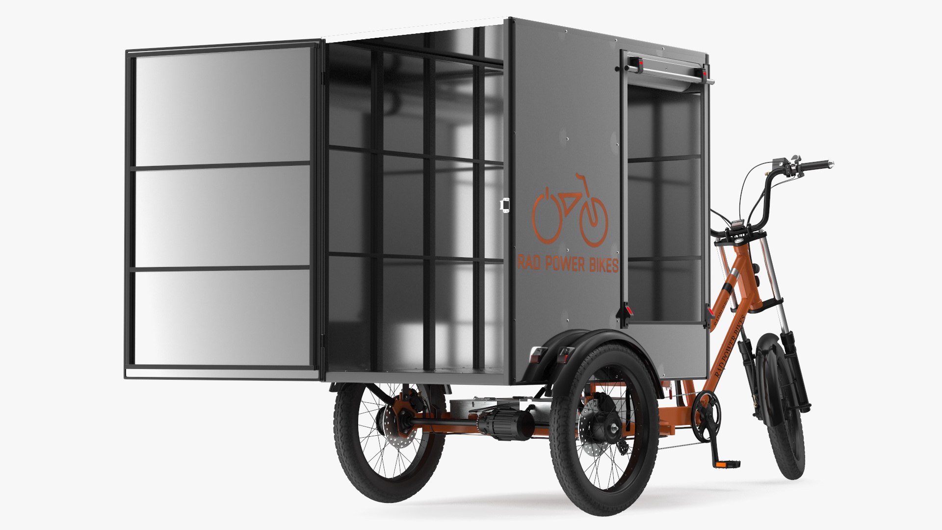 3D Rad Power Bike RadBurro with Cargo Box Rigged - TurboSquid 1925370