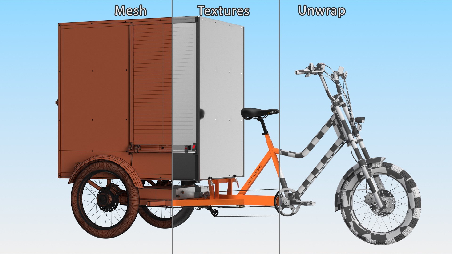 3D Rad Power Bike RadBurro With Cargo Box Rigged - TurboSquid 1925370