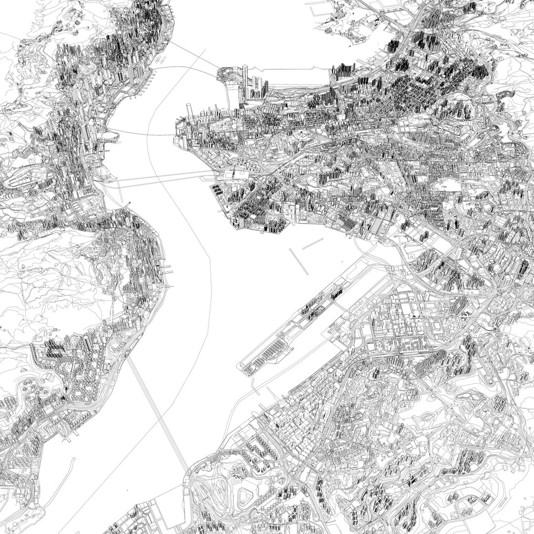 3D Hong Kong - City And Mass Buildings - TurboSquid 2204928