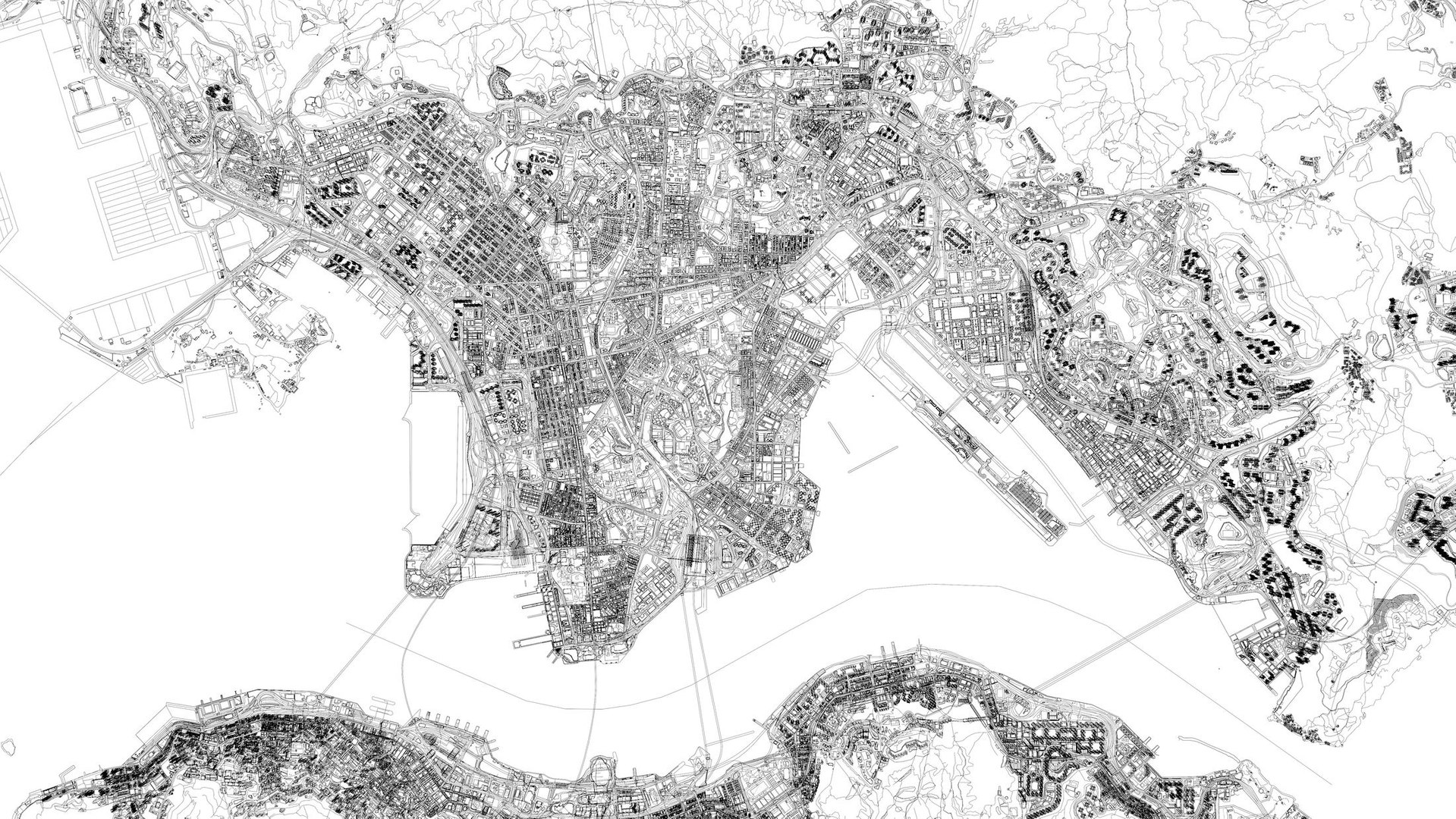 3D Hong Kong - City And Mass Buildings - TurboSquid 2204928