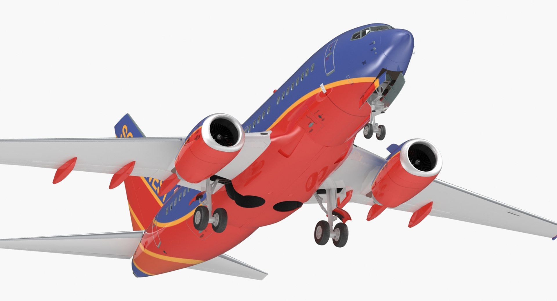 3D model boeing 737-600 interior southwest - TurboSquid 1172055